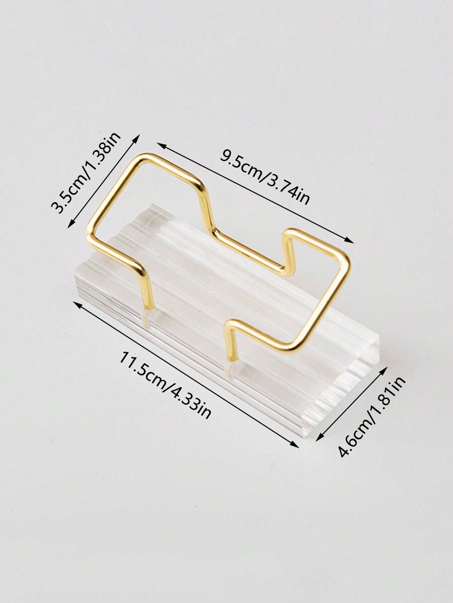 1pc Metal & Acrylic Card Holder Display Stand, Suitable For Placing ...