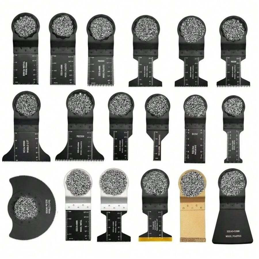 18Pcs Starlock Multifunctional Saw Blades Multi Tool Quick Change Blade ...