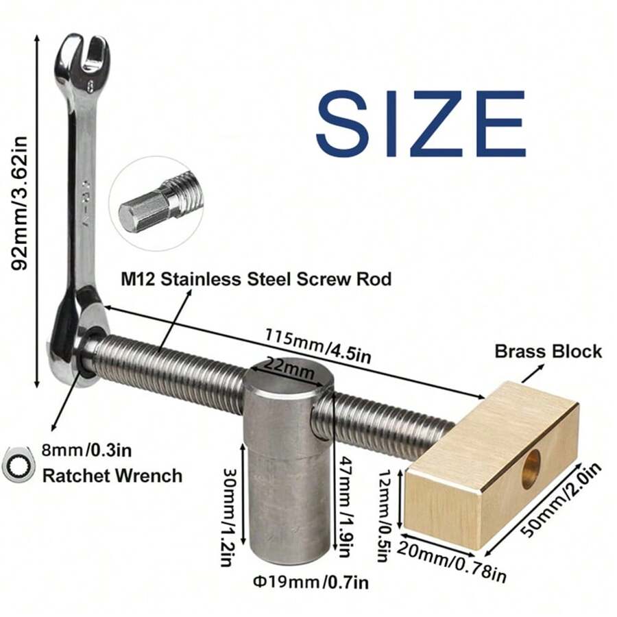 1 Set Woodworking Desktop Clip 19mm Stainless Steel Fast Fixed Clip ...