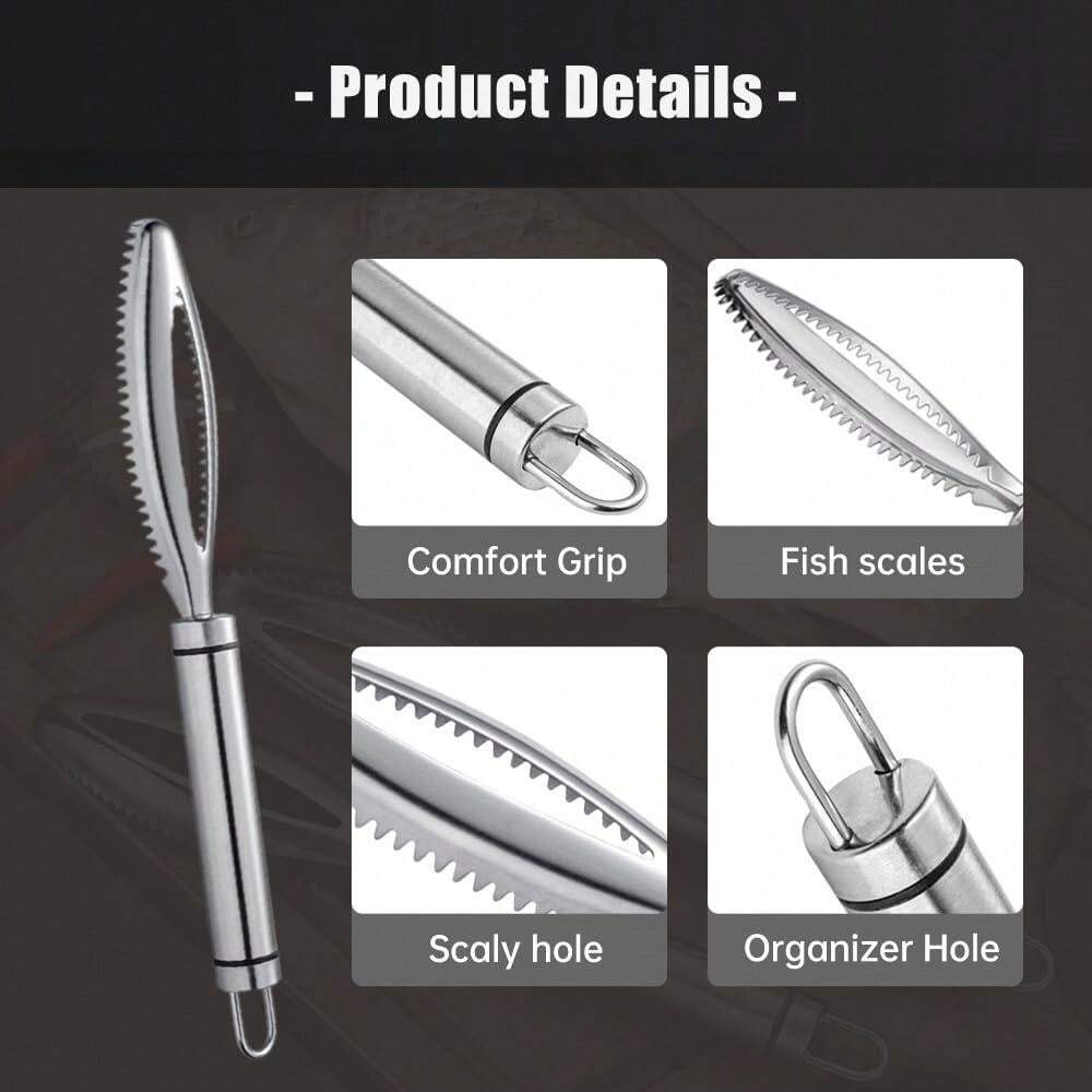 2024 New Multifunctional Stainless Steel Fish Scale Remover, Premium ...