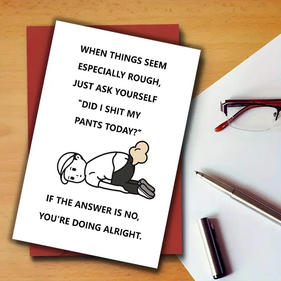 1pc Funny Birthday Cards, Greeting Cards For Humorous Loyal Friends ...