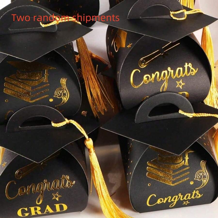 30pcs-2024 Graduation Cap Gift Box Graduation Party Favors Box Candy ...