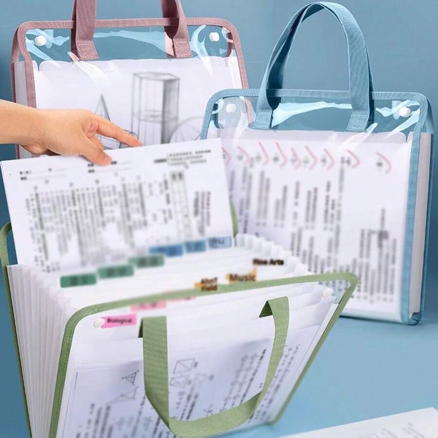 Carpeta de archivo expandible de 13 capas, organizador de documentos de ...