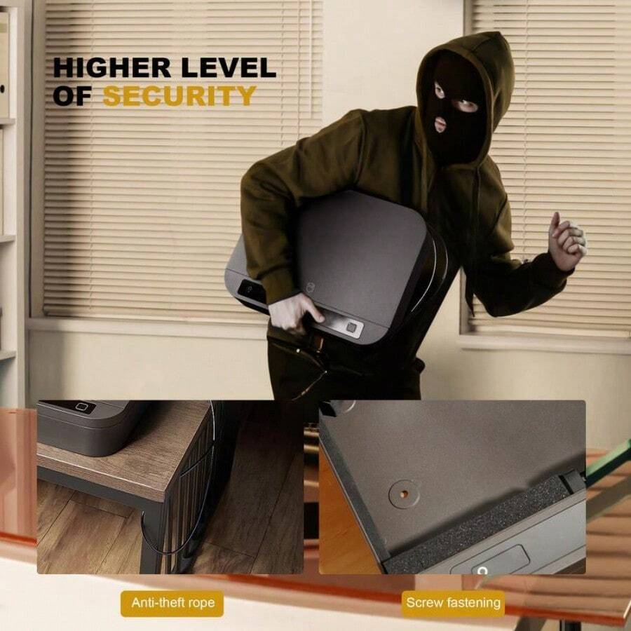 OneTigris Biometric Safe Box, 0.1S Smart APP Quick Access Safe For ...