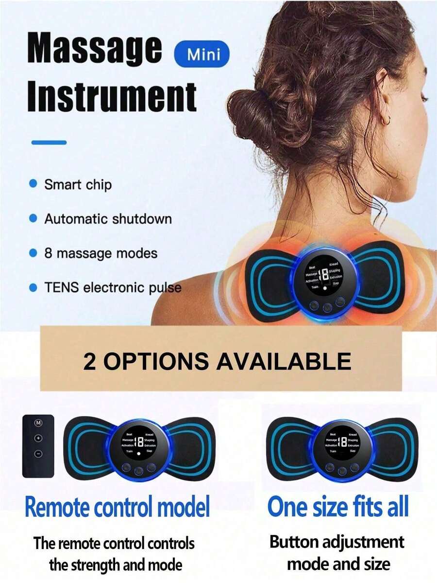 A Set Of Rechargeable Portable Mini Neck Massagers, Electric Neck ...