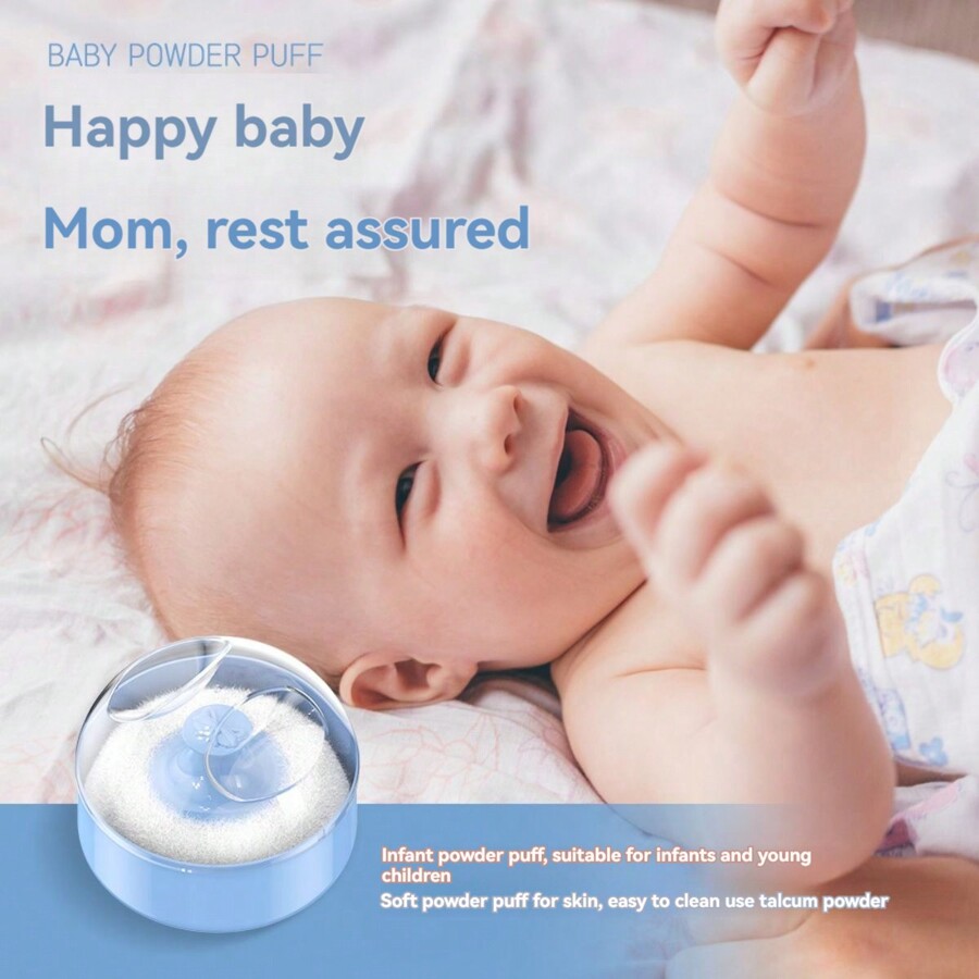 Powder Puff Case Split Baby Powder Case Contains Powder Puff For Babies ...