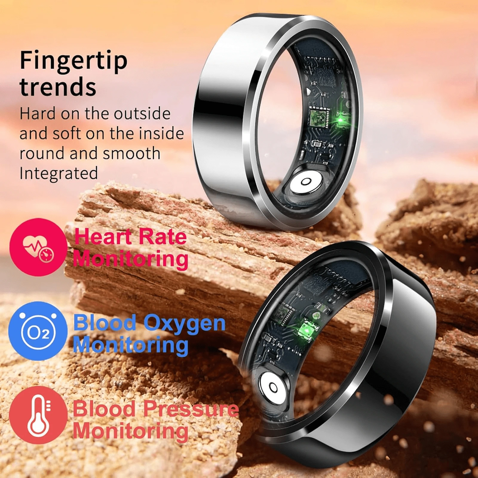 Smart Ring Android Fitness Tracker Ring Smart Rings Voor Mannen Vrouwen ...
