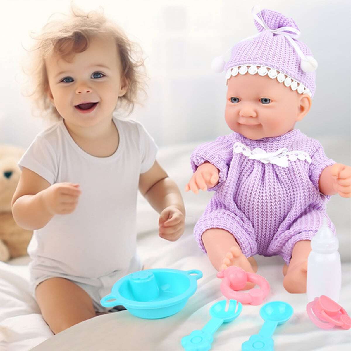 10 Inch Realistic Baby Doll With Soft Body And Vinyl Head, Arms, And ...