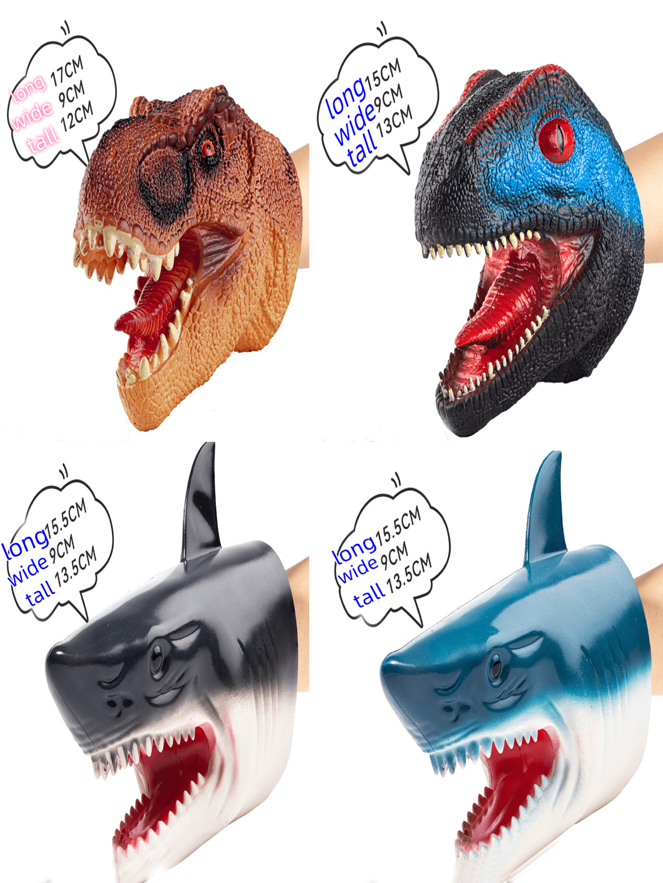 This Is A Jurassic Dinosaur Hand Puppet, Realistic T-Rex And ...