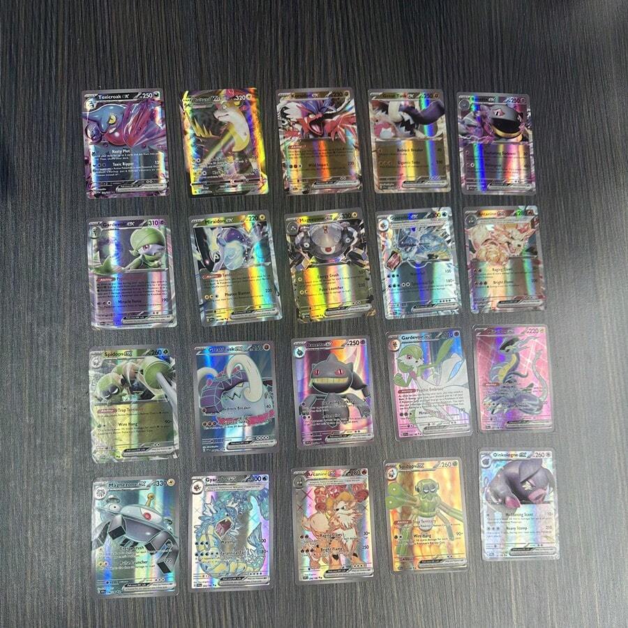 pokemon 100pcs Advanced Vmax EX Vstar Cards, Anime Game Cards, Battle ...