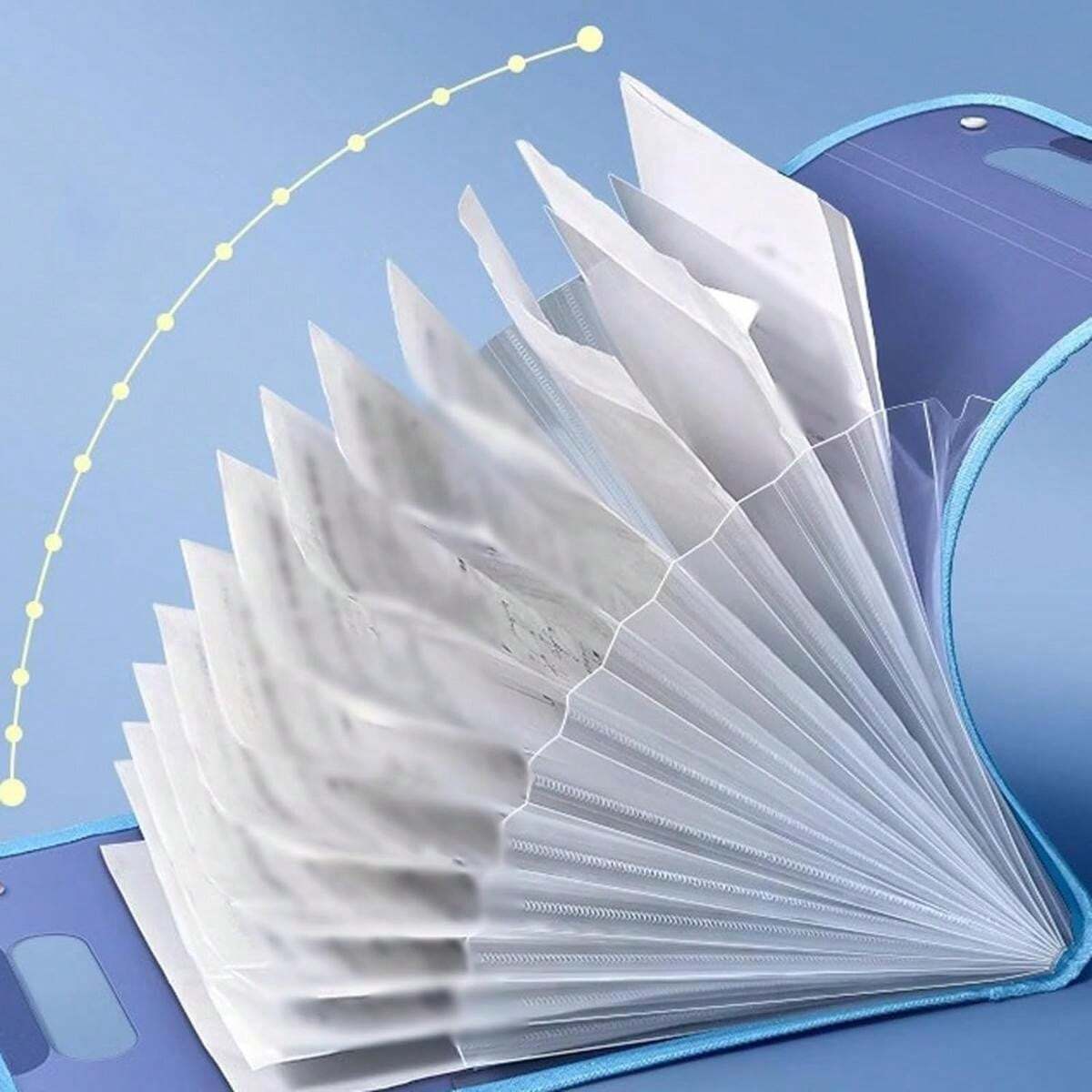 A4 Portable Vertical Handheld Multi-Layer Bag, A4 Paper Folder ...