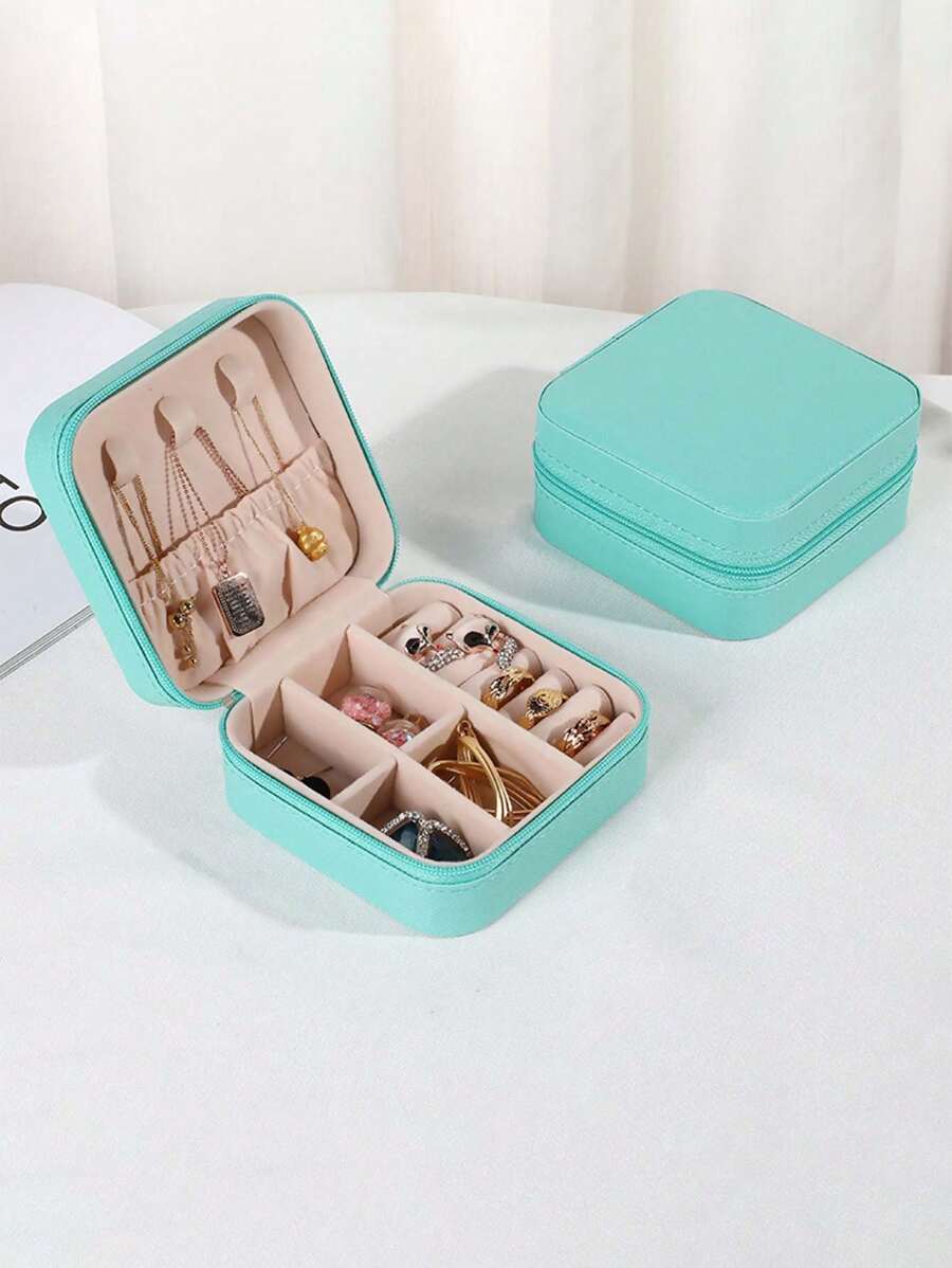 1pc Portable Jewelry Case Small Jewelry Boxes For Women Simple Home ...