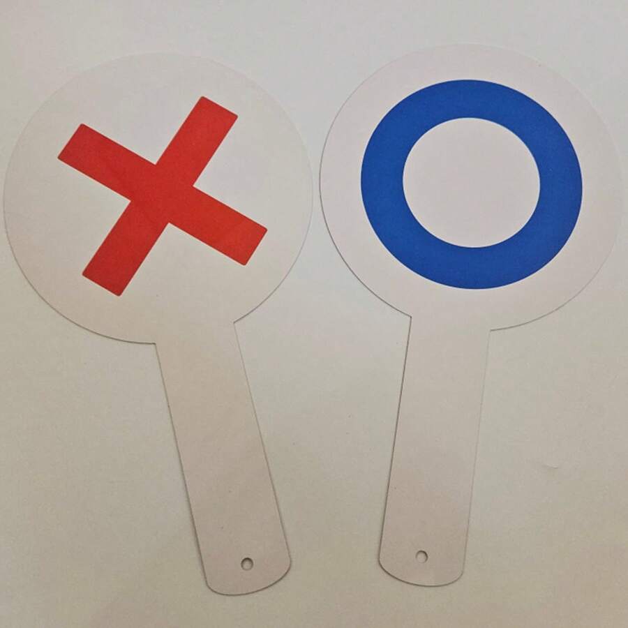 1pc Classroom Response Handheld Signal, Double-Sided Correct ...