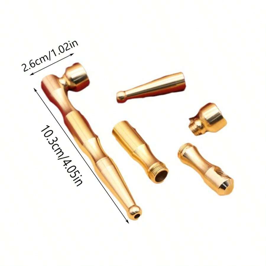 New Brass 3-In-1 Tobacco Pipe For Men, Includes Tobacco Bag, Bowl And ...