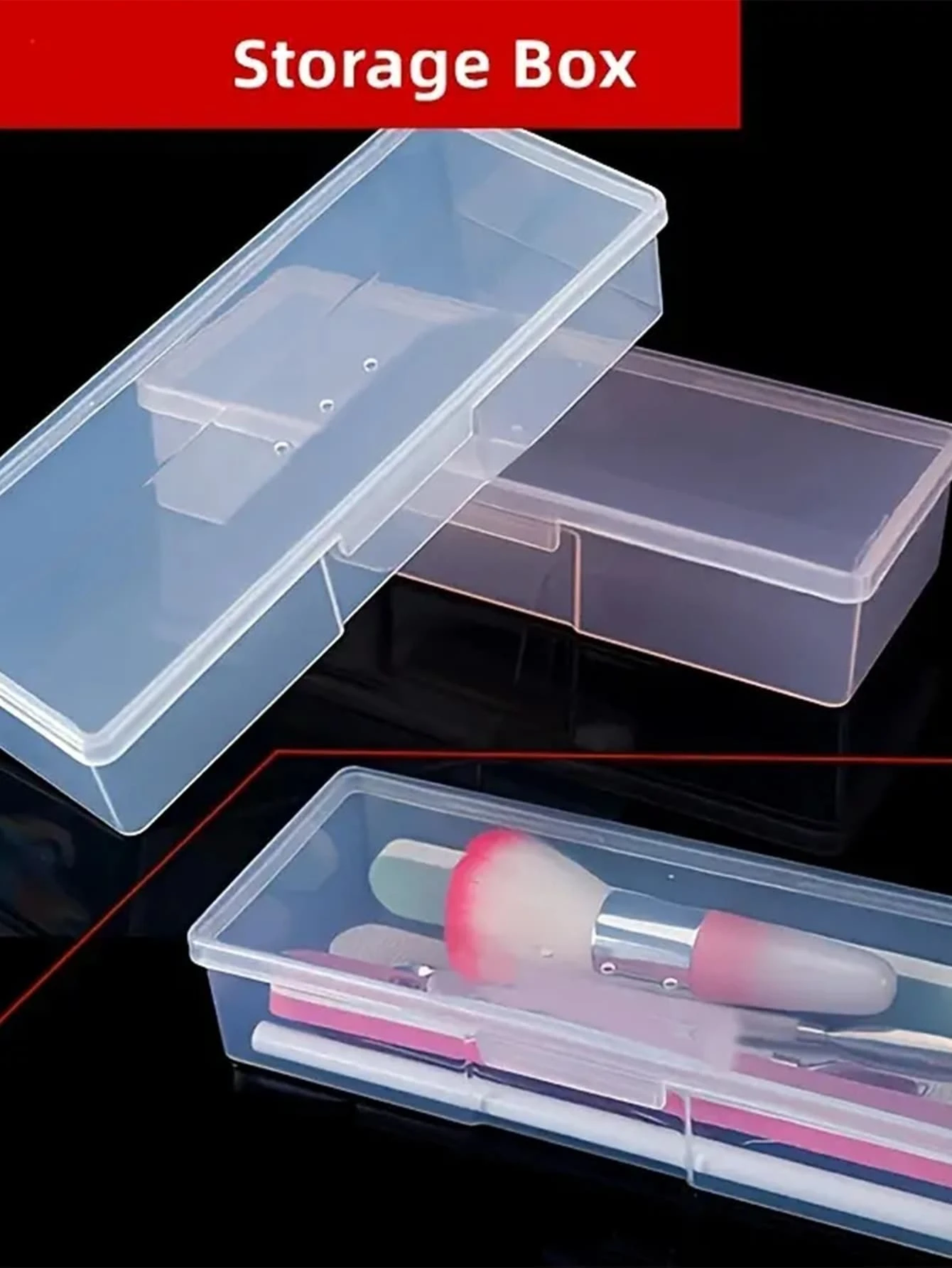 Clear Visual Storage Organizer - Effortlessly Arrange Nail Tools And ...