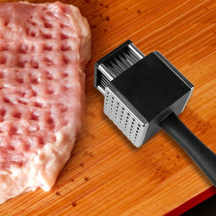 Meat Tenderizer Hammer Tool For Kitchen Home Use On Beef Steak Veal