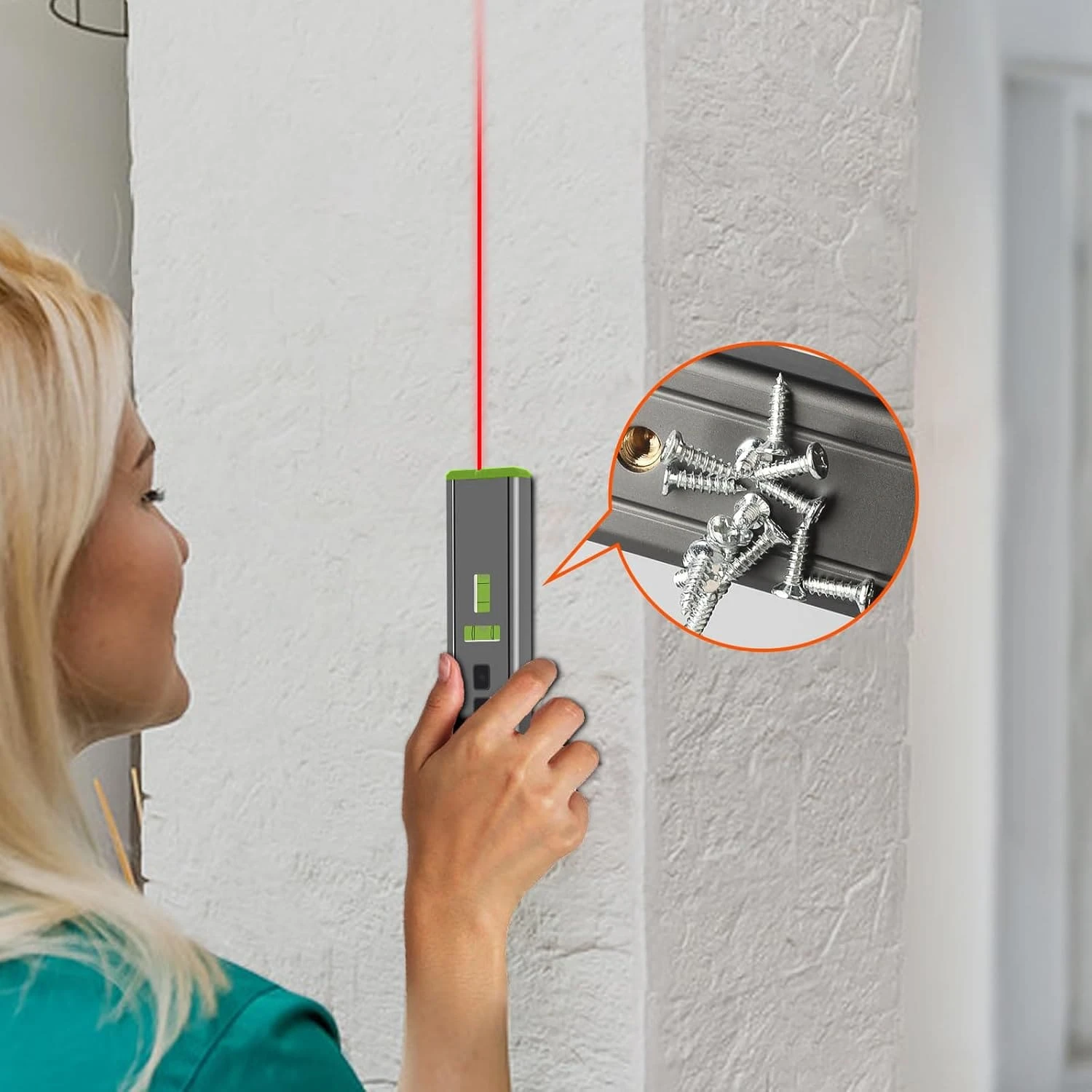 Portable Laser Level With Magnetic -Multipurpose 15Ft Cross Leveling ...