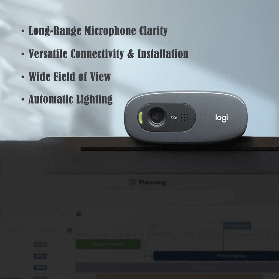 Logitech 1ชิ้น กล้อง Logitech C505e 720P HD Webcam พร้อมพอร์ต USB ...