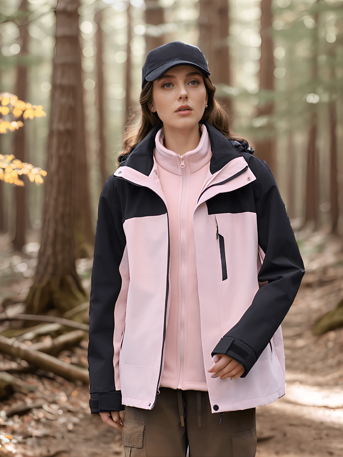 Outdoor Jacket Women's Three In One Detachable Jacket 2024 New Outdoor ...