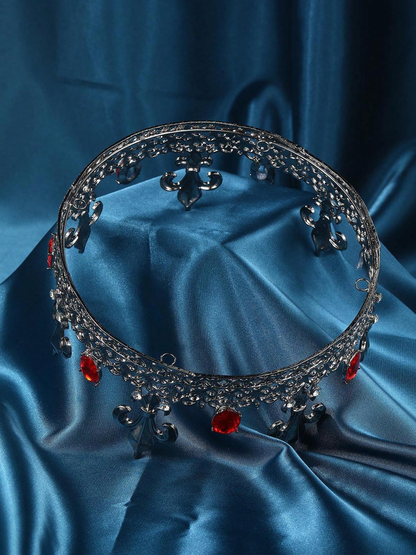 Vintage Royal King Crowns For Men F Sliver Prom Party Big Gold Tiaras ...