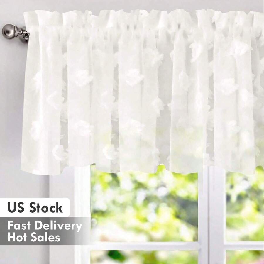 Kitchen Valances For Windows Half Wondow Short Curtains For Living Room ...