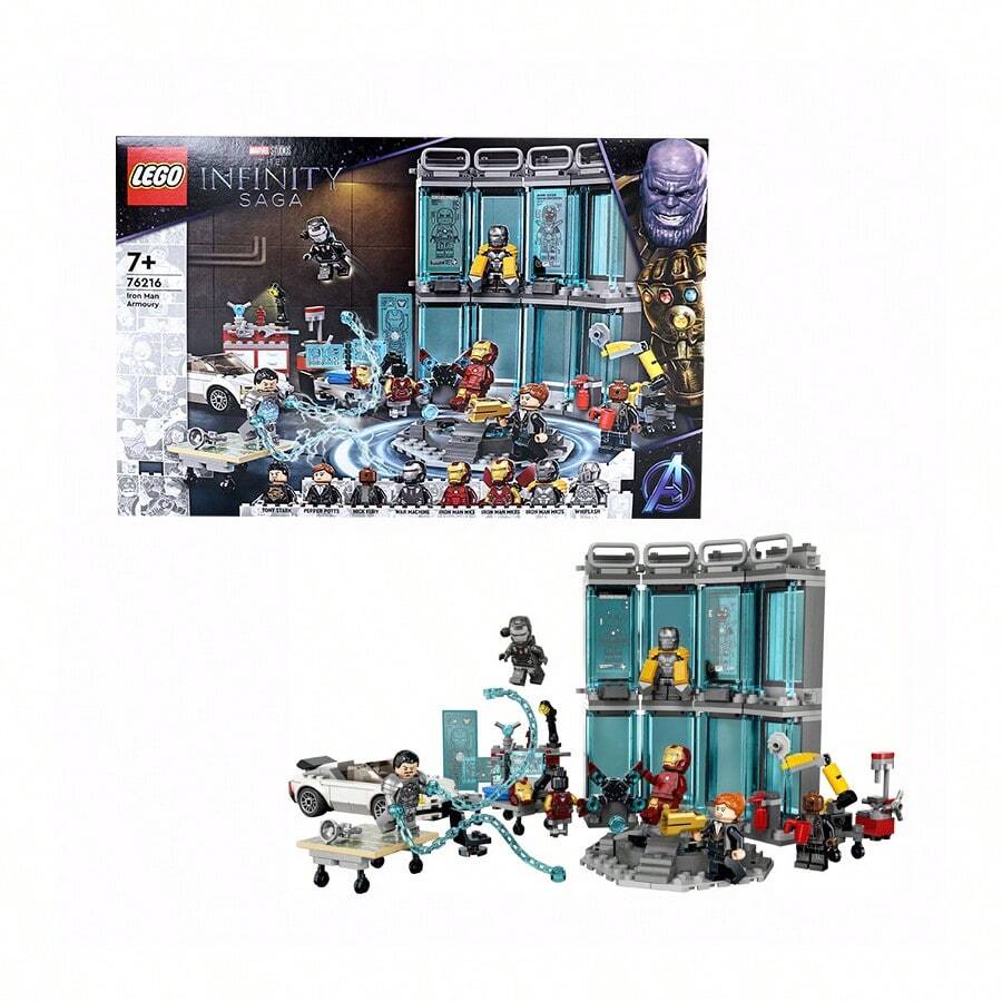 LEGO Building Blocks 76216 Iron Man Armory Marvel Super Heroes Building ...