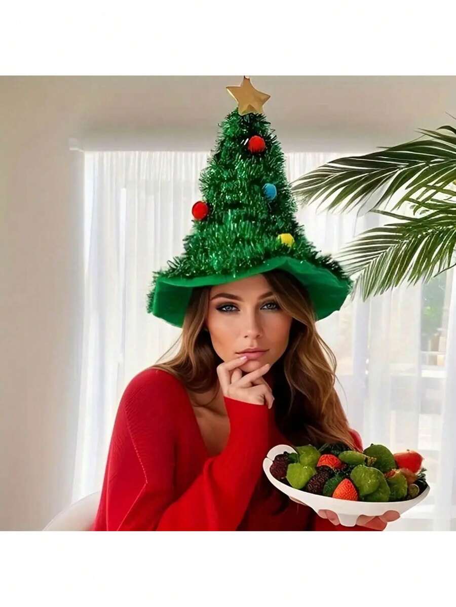 1pc Christmas Tree Hat, Christmas Tree Decor, Christmas & Thanksgiving ...