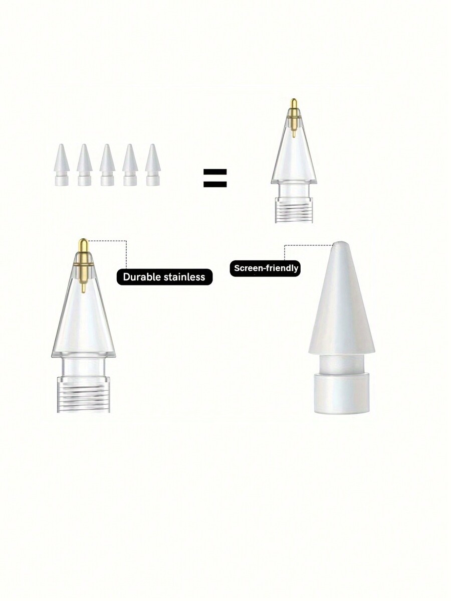 4 Packs Fine Point Replacement Tips Compatible With Apple Pencil 2nd ...