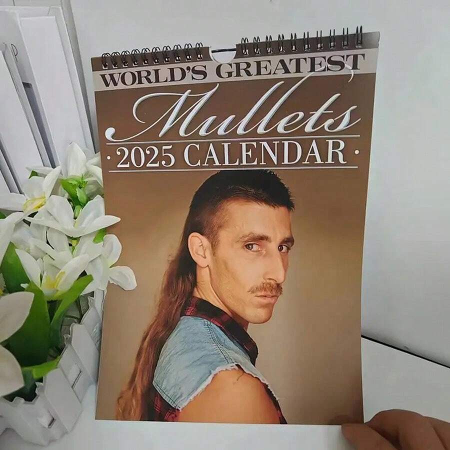 2024 World's Greatest Mullet Humor Wall Calendar - Great For Home And ...