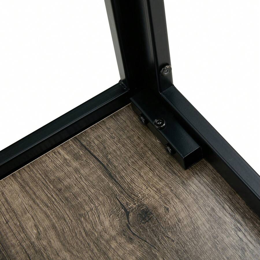 Nesting Coffee Table Set Of 2, Square Modern Stacking Table With Wood ...