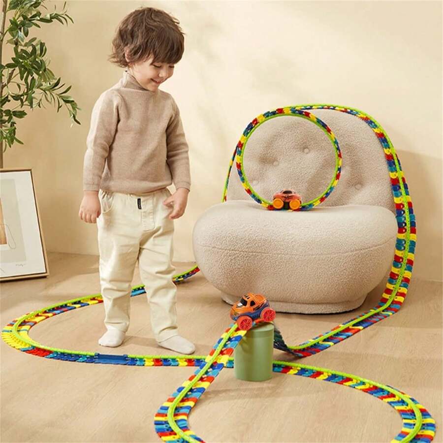 Flexible Modular Track, Unique Anti-Gravity New Assembly Track Car, Non ...