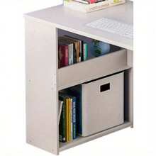 Computer Desk Storage Shelves Study Desk With Sliding Keyboard Wooden ...