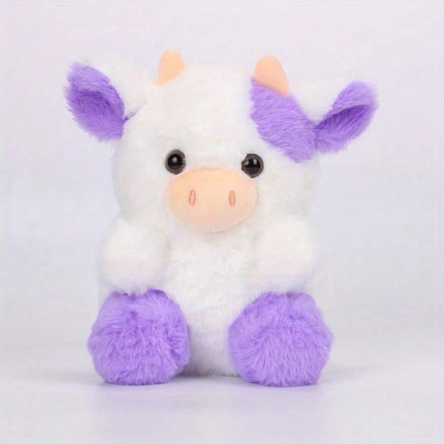 1pc 20cm/7.87in Kawaii Dairy Cow Family Strawberry Cow Soft Stuffed ...