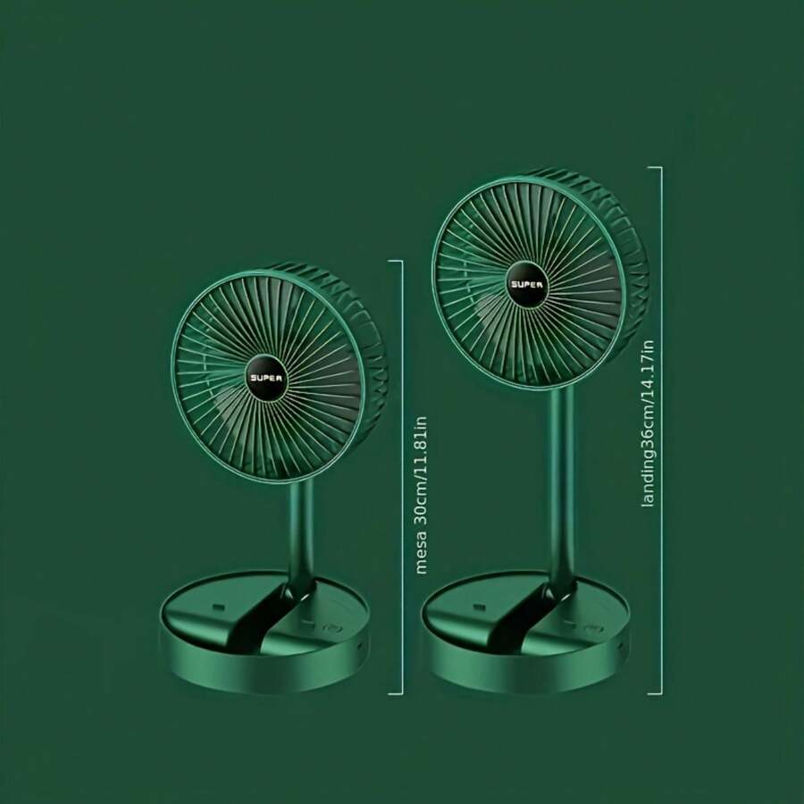 Portable Desktop Fan USB Small Fan Round Fan Desktop Silent Charging ...