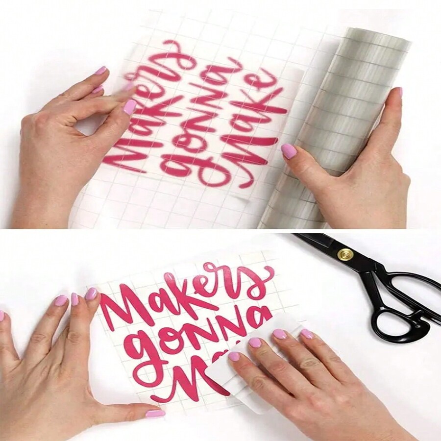 Clear Transfer Paper Tape Vinyl Application Tape Grid For Car Wall ...