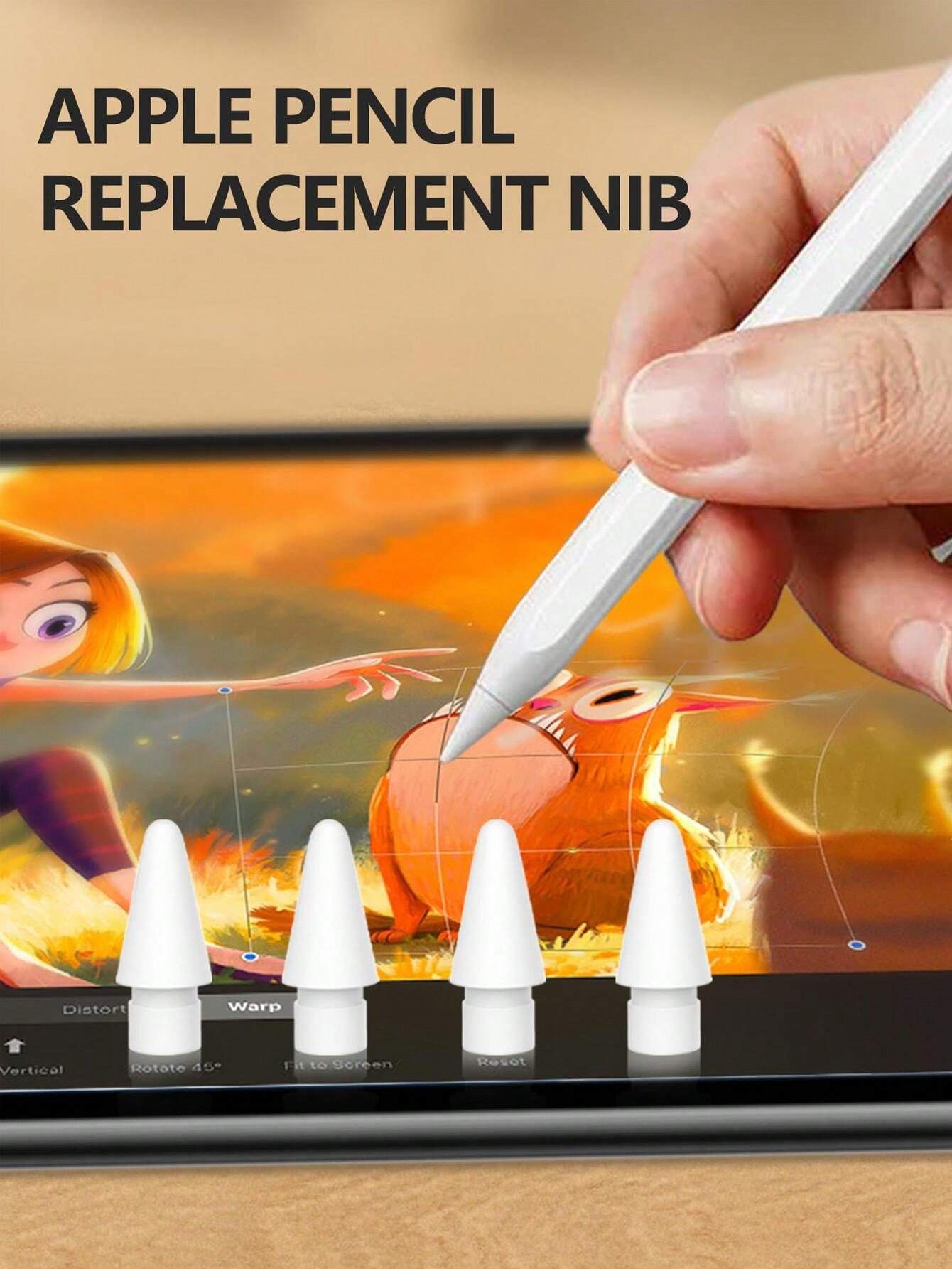 4 Packs Fine Point Replacement Tips Compatible With Apple Pencil 2nd ...