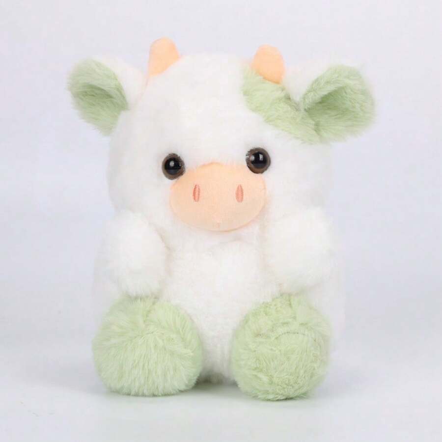 1pc 20cm/7.87in Kawaii Dairy Cow Family Strawberry Cow Soft Stuffed ...