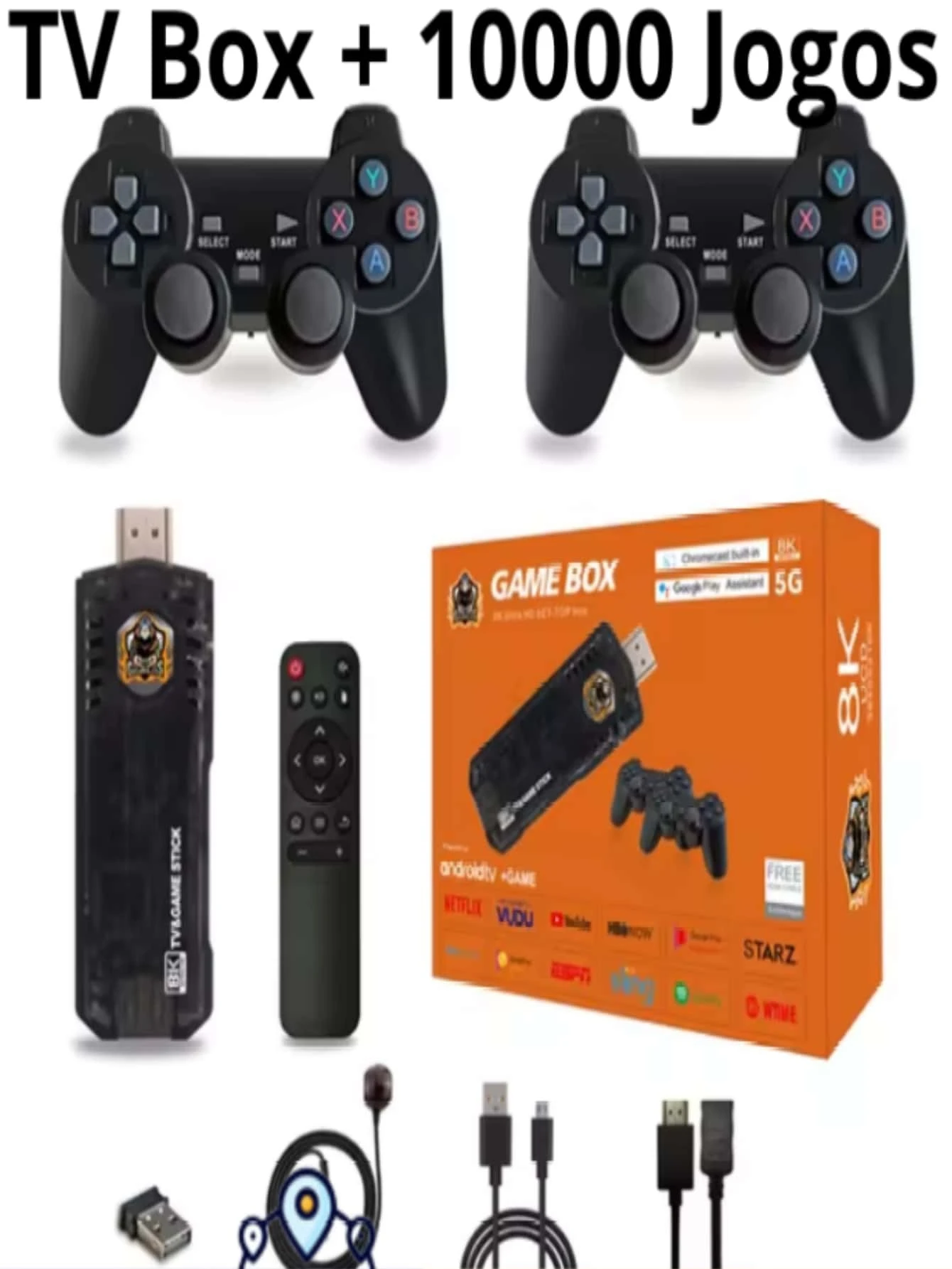 TV Game Box X8 Mini Stick Vídeo Game Android Tv Box 10000 Jogos | SHEIN ...