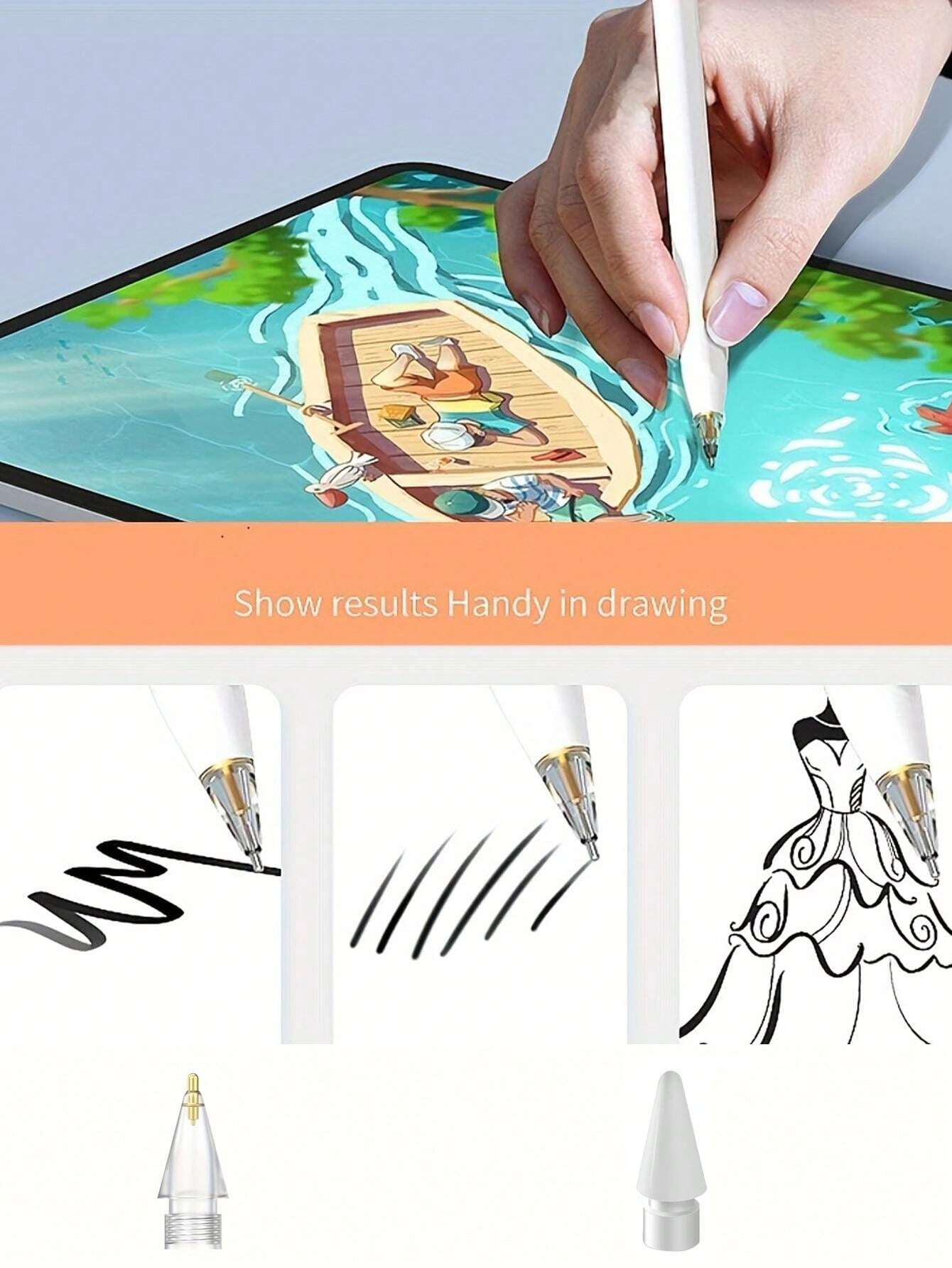 4 Packs Fine Point Replacement Tips Compatible With Apple Pencil 2nd ...