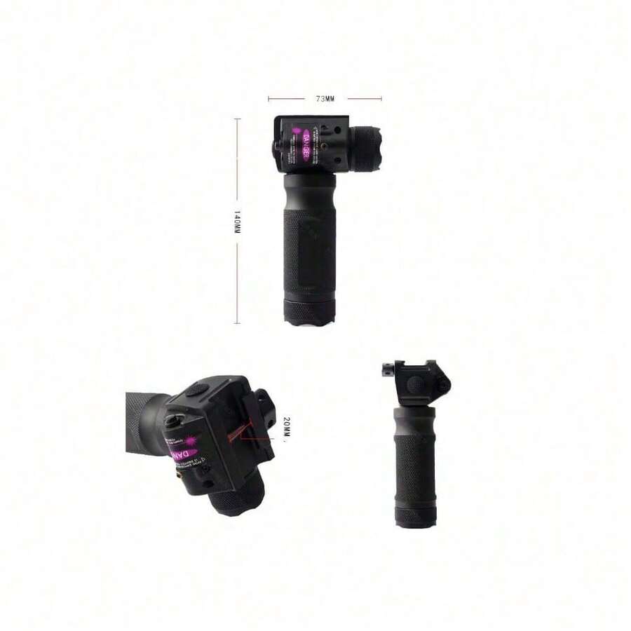 Red Laser Flashlight Combo 220 Lumen Tactical Light With 20mm Picatinny ...