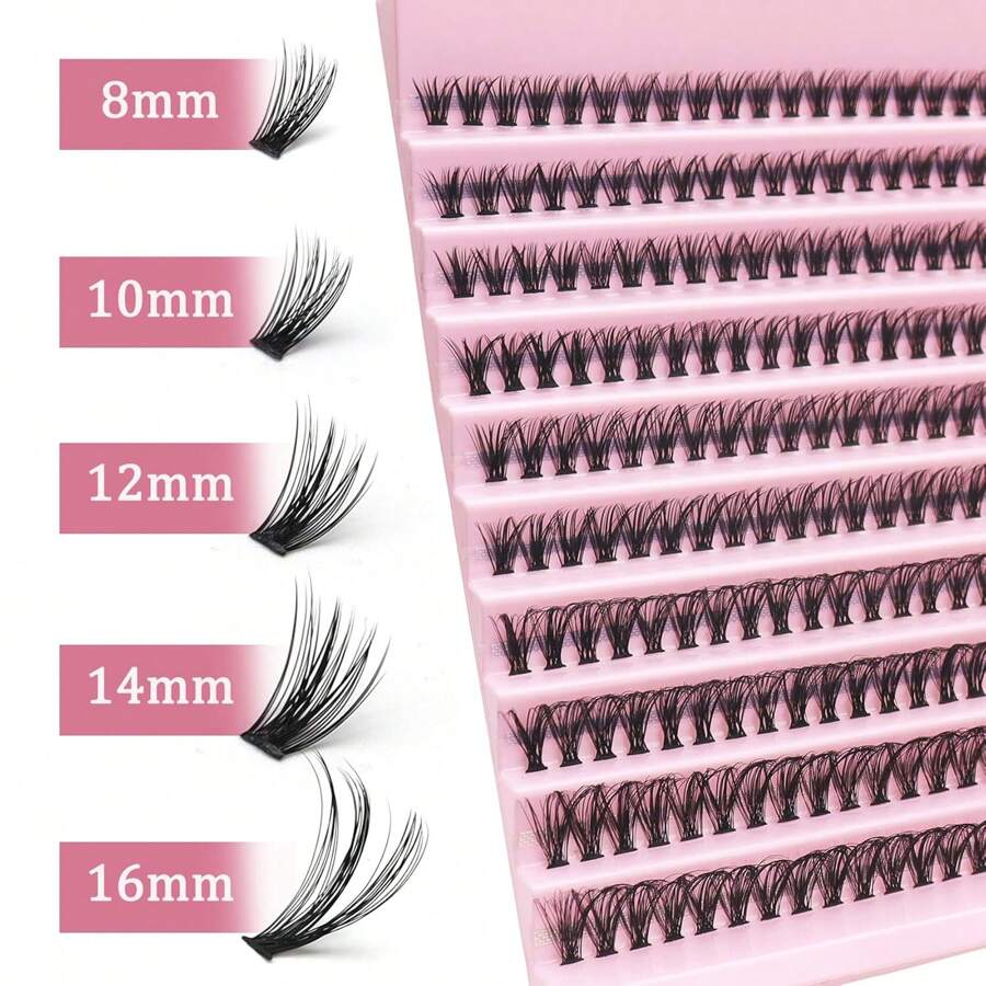Lash Clusters False Eyelashes 40D Individual Lashes Extension Mix8-16mm ...