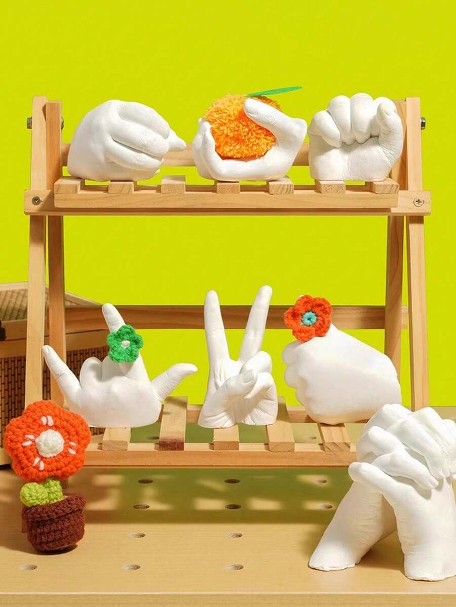 1pc Multi-Color - Viral 3D Clone Finger Mold Model Gypsum Hand DIY ...