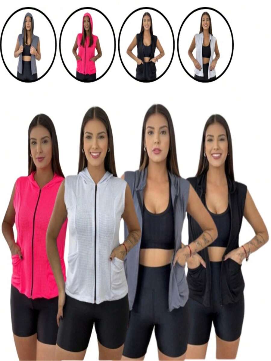 Kit 4 Dry Fit Vests For Gym And Gymnastics | SHEIN UK