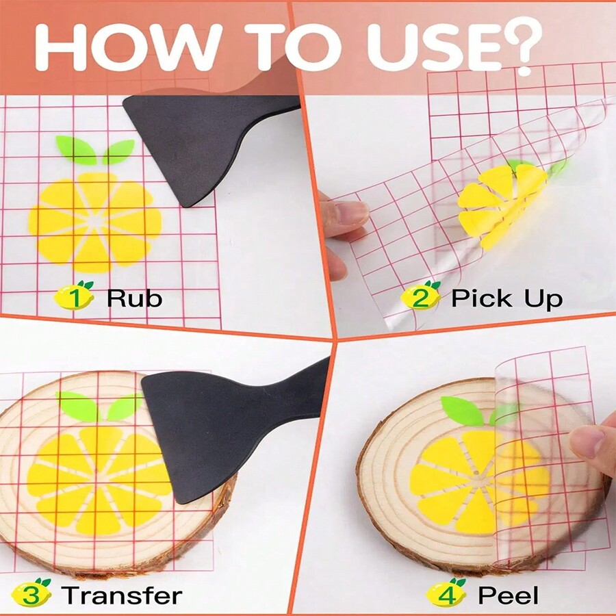 Clear Transfer Paper Tape Vinyl Application Tape Grid For Car Wall ...