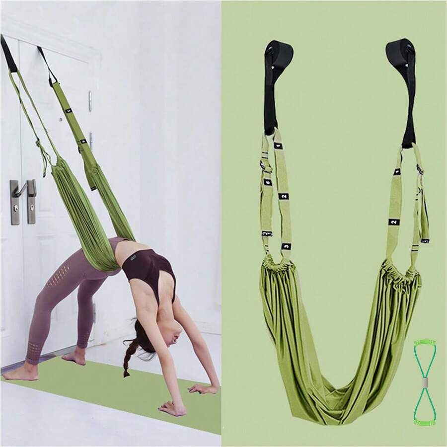 Waist Back Leg Stretch Strap, Aerial Yoga Hanging Rope For Body Shaping ...