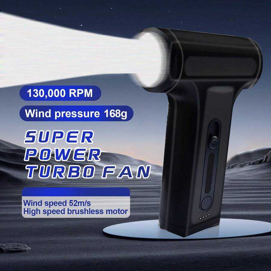 Protable Violent Fan Compressed-Air-Duster-Mini-Blower- Turbo Fan ...