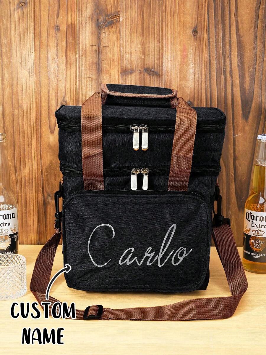 1pc Custom Beer Cooler Bag, Personalized Cooler Bag, Custom Insulated ...