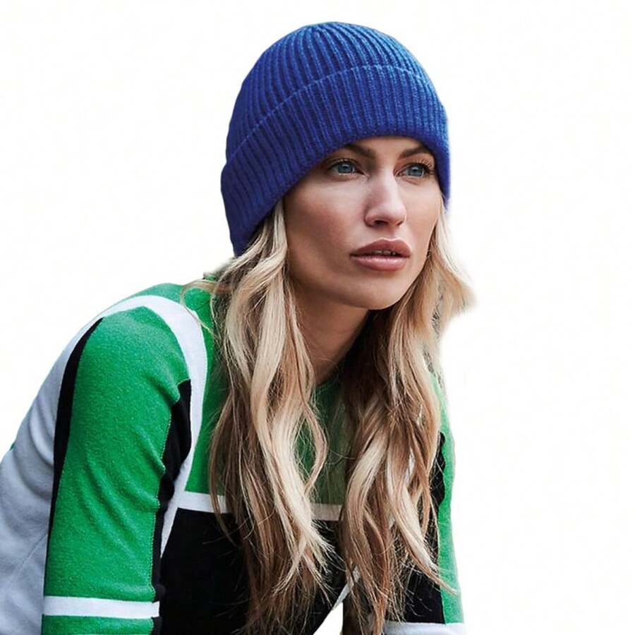 Beechfield Engineered Knit Ribbed Beanie - 97% Acrylic/2% Polyester/1% ...