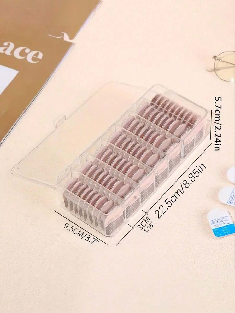 7-Grid Multifunctional Covered Contact Lens Storage Box, Acrylic ...