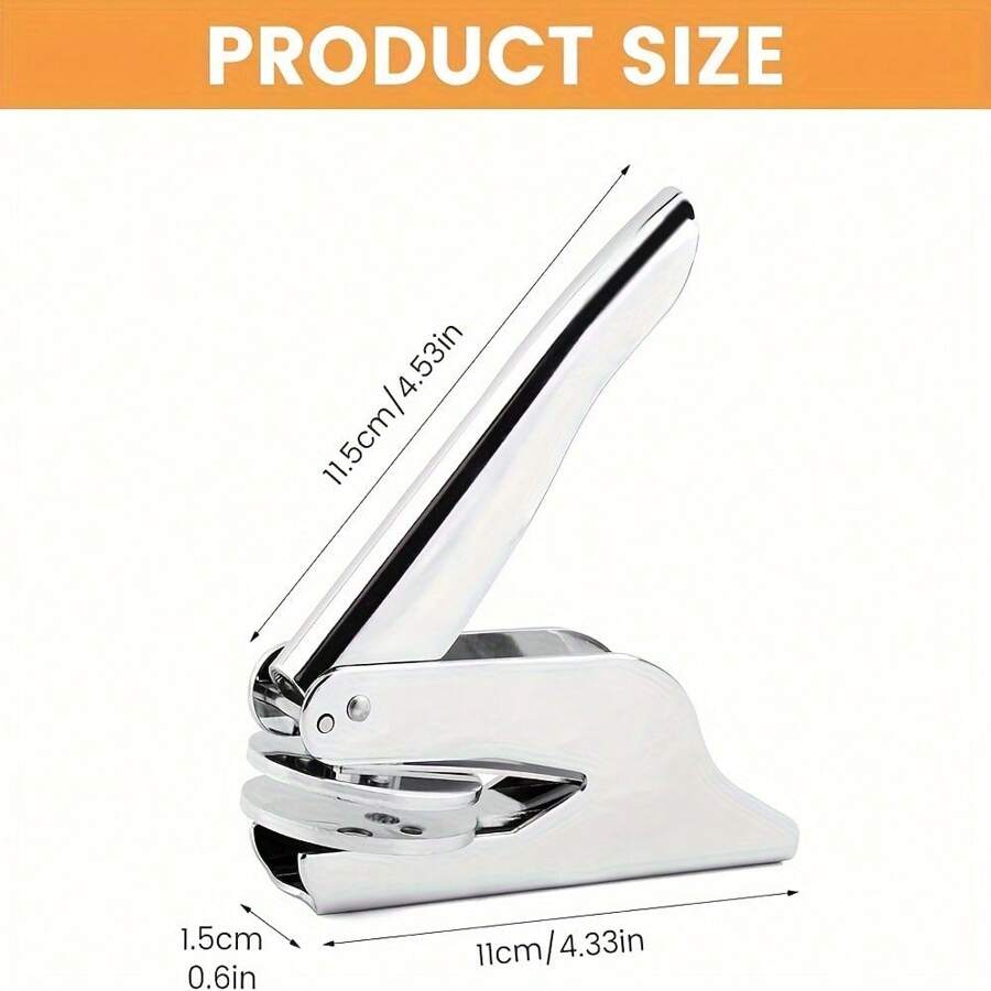 Custom Logo Embosser Stamp - Heavy Steel Embosser Stamp Design Your Own ...